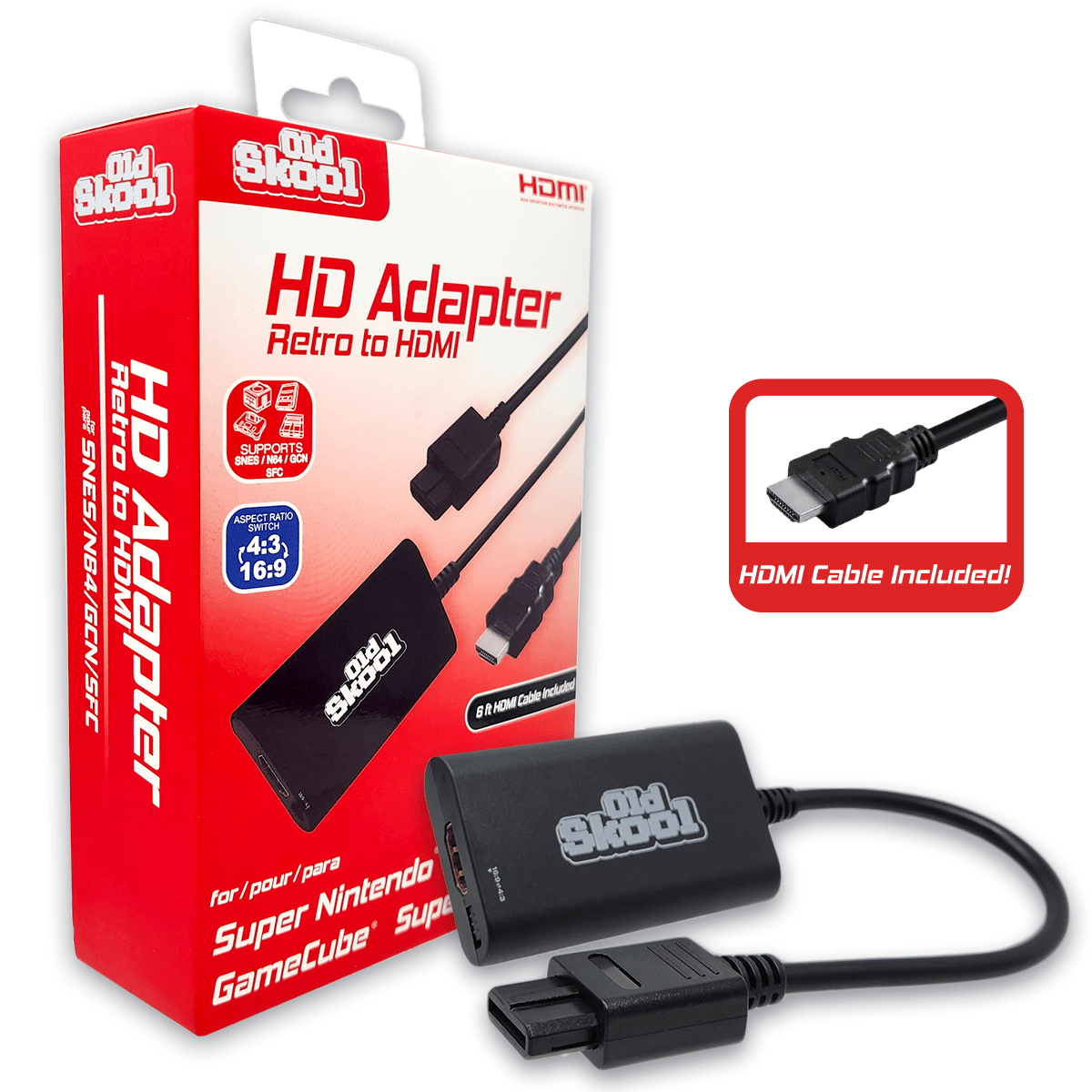 HD Adapter for SNES, Nintendo 64, Gamecube, and Super Famicom ...