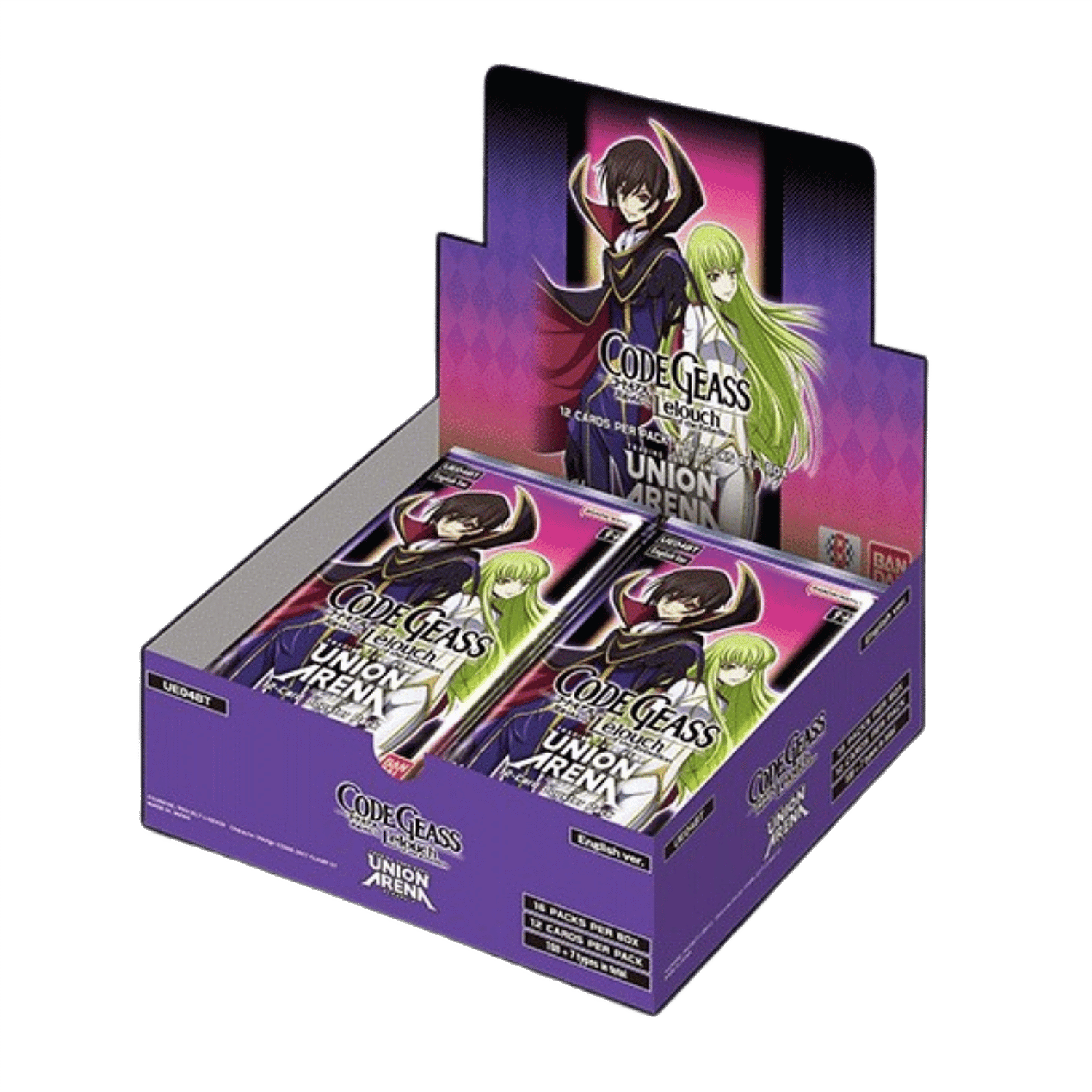 Union Arena Card Game Code Geass Lelouch of the Rebellion Booster Box ...