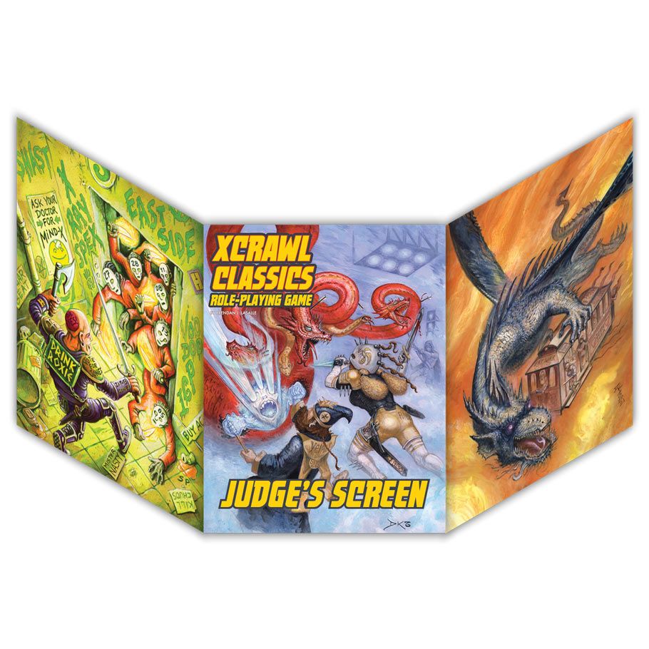 Xcrawl Classics RPG Dungeon Judge Screen - RPG - New | Retrofix Games