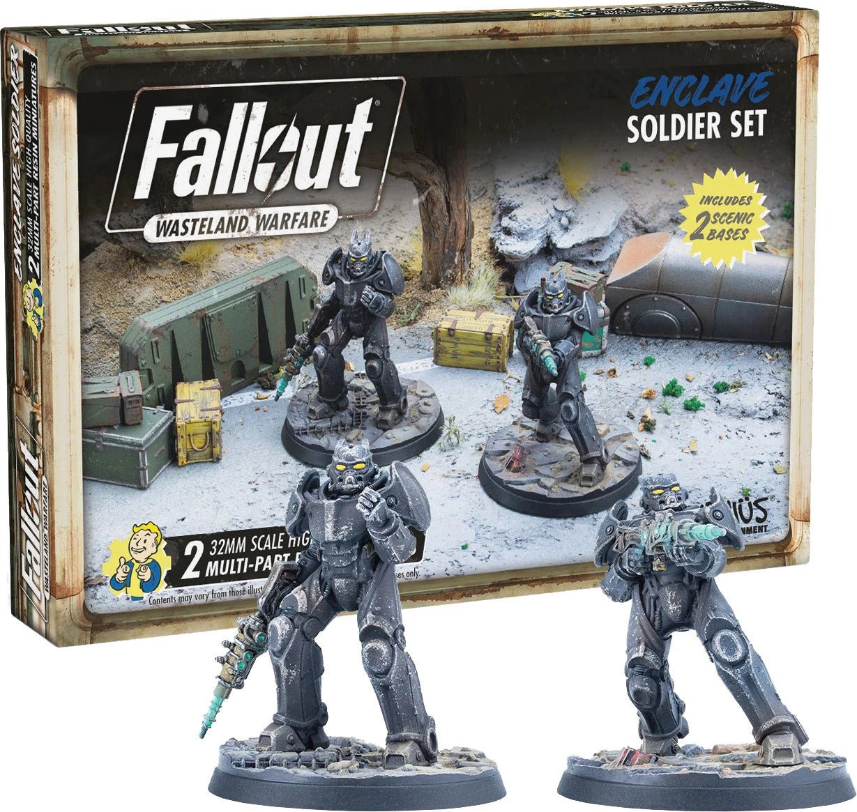 Fallout: Wasteland Warfare Enclave Soldier Set - Miniatures - Models ...