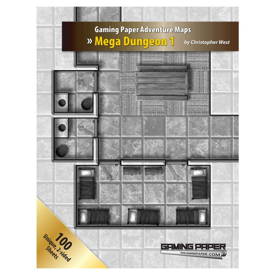 Gaming Paper Adventure Maps: Mega Dungeon 1 - Accessories - Misc ...